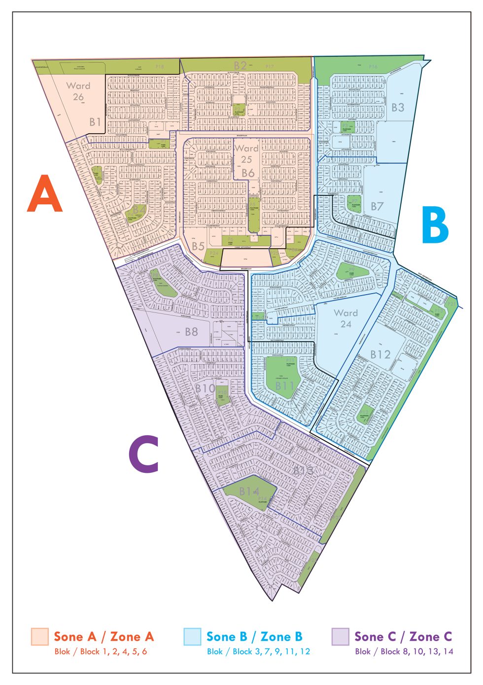 Fichardt Park Map with Zones | Fichardt Park Neighbourhood Association
